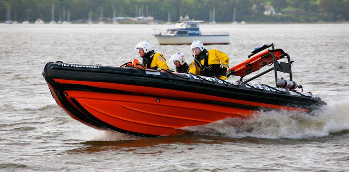 The Boat - Rigid Hull Inflatable | Freemason | Ferryside Lifeboat