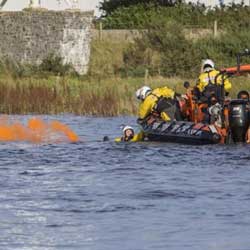 Ferryside Lifeboat on Exercises - Ferryside Lifeboat